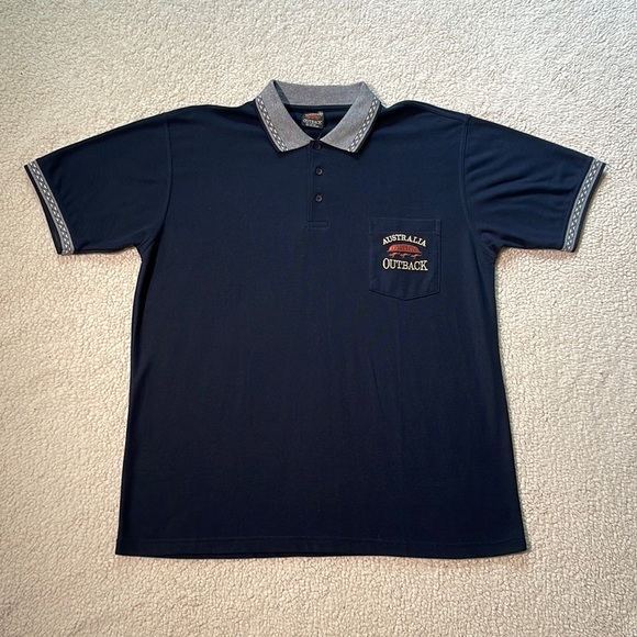 Vintage | Shirts | Vintage Nwt Australia Outback Embroidered Polo ...